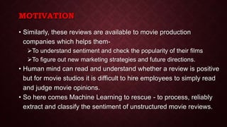 Textual & Sentiment Analysis of Movie Reviews | PPTX