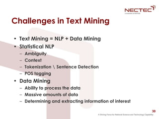 Text Mining : Experience | PDF | Databases | Computer Software and Applications