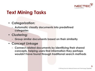 Text Mining : Experience | PDF | Databases | Computer Software and Applications