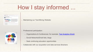 Text mining 101 what you should know | PPTX