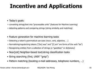 OUTDATED Text Mining 3/5: String Processing | PPT