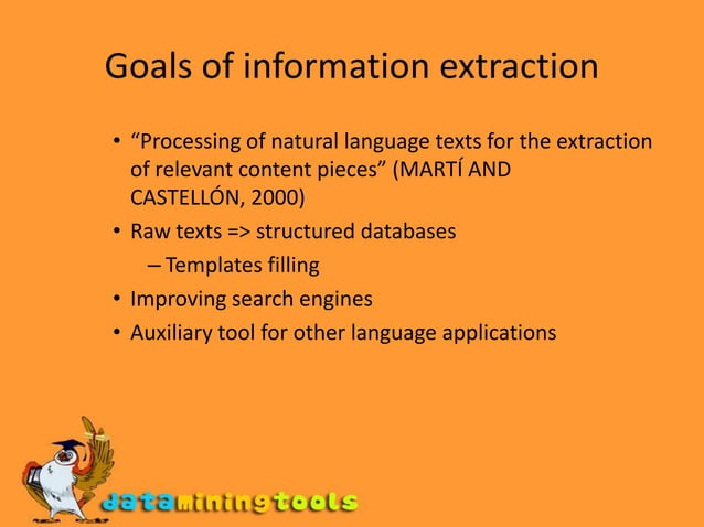 Textmining Information Extraction Ppt