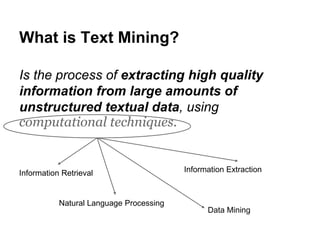 Introduction to Text Mining and Topic Modelling | PPT