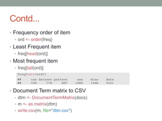 hands on: Text Mining With R | PPTX