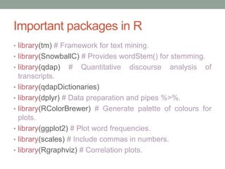 hands on: Text Mining With R | PPTX