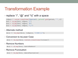 hands on: Text Mining With R | PPTX