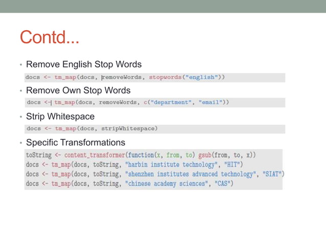 hands on: Text Mining With R | PPTX