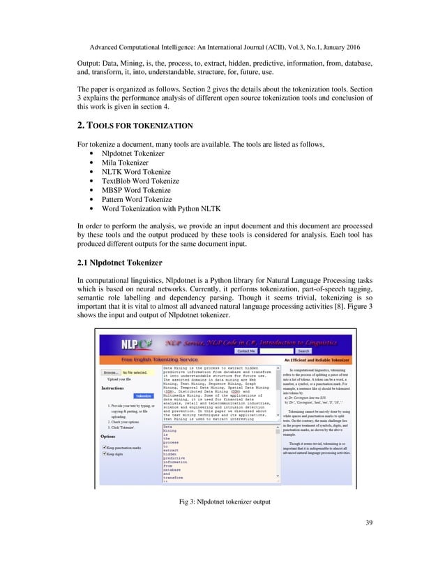 Text mining open source tokenization | PDF