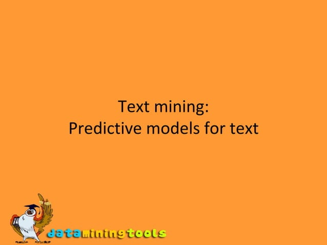 Textmining Predictive Models | PPT