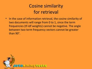 Textmining Retrieval And Clustering | PPT