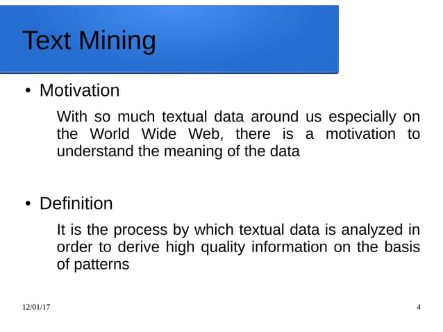 Text mining, word embeddings, & wikipedia | PPT
