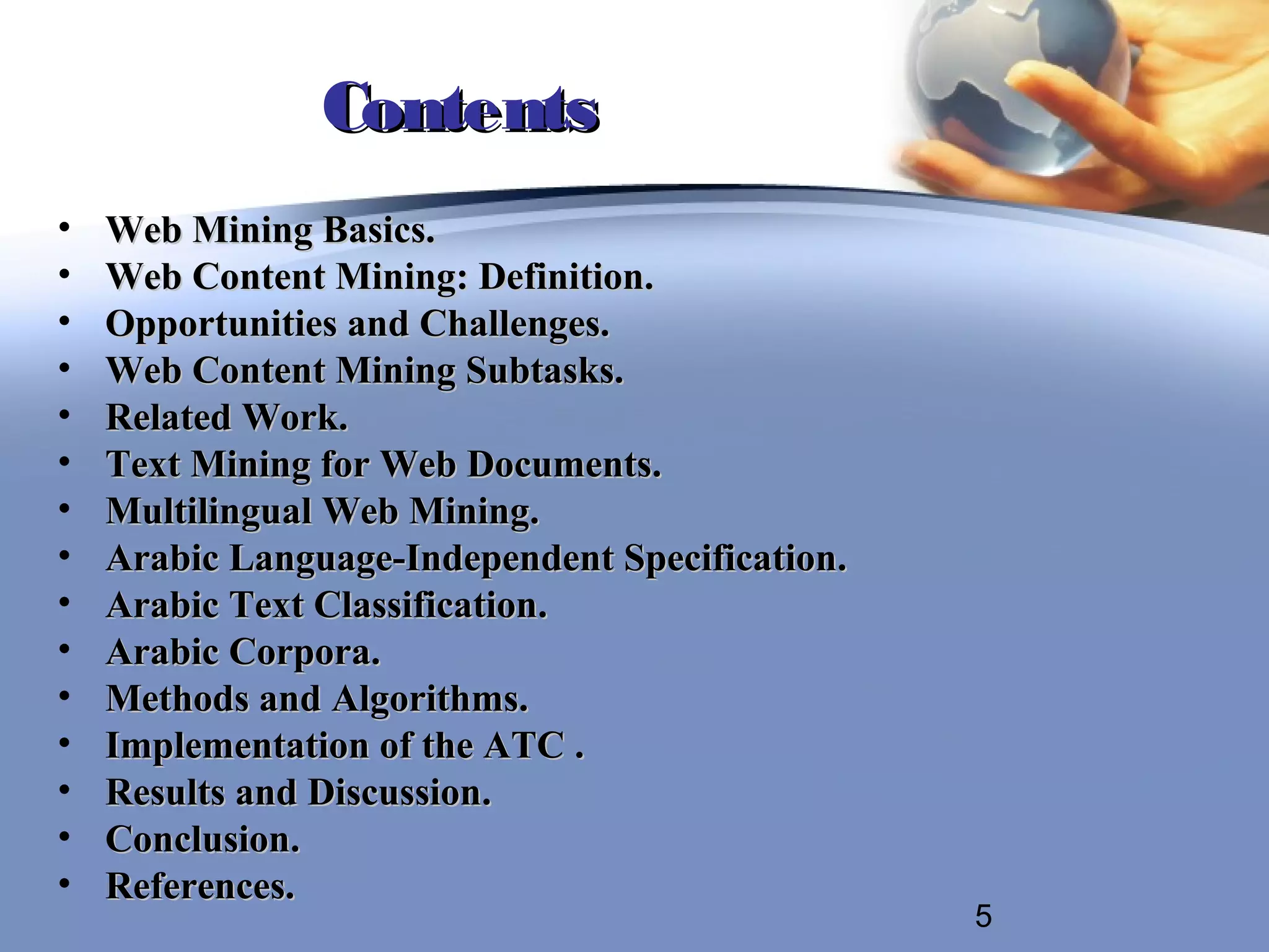 Arabic Text mining Classification | PPT