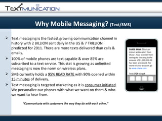 Textmunication- Mobile Marketing for UFC Gym | PPT