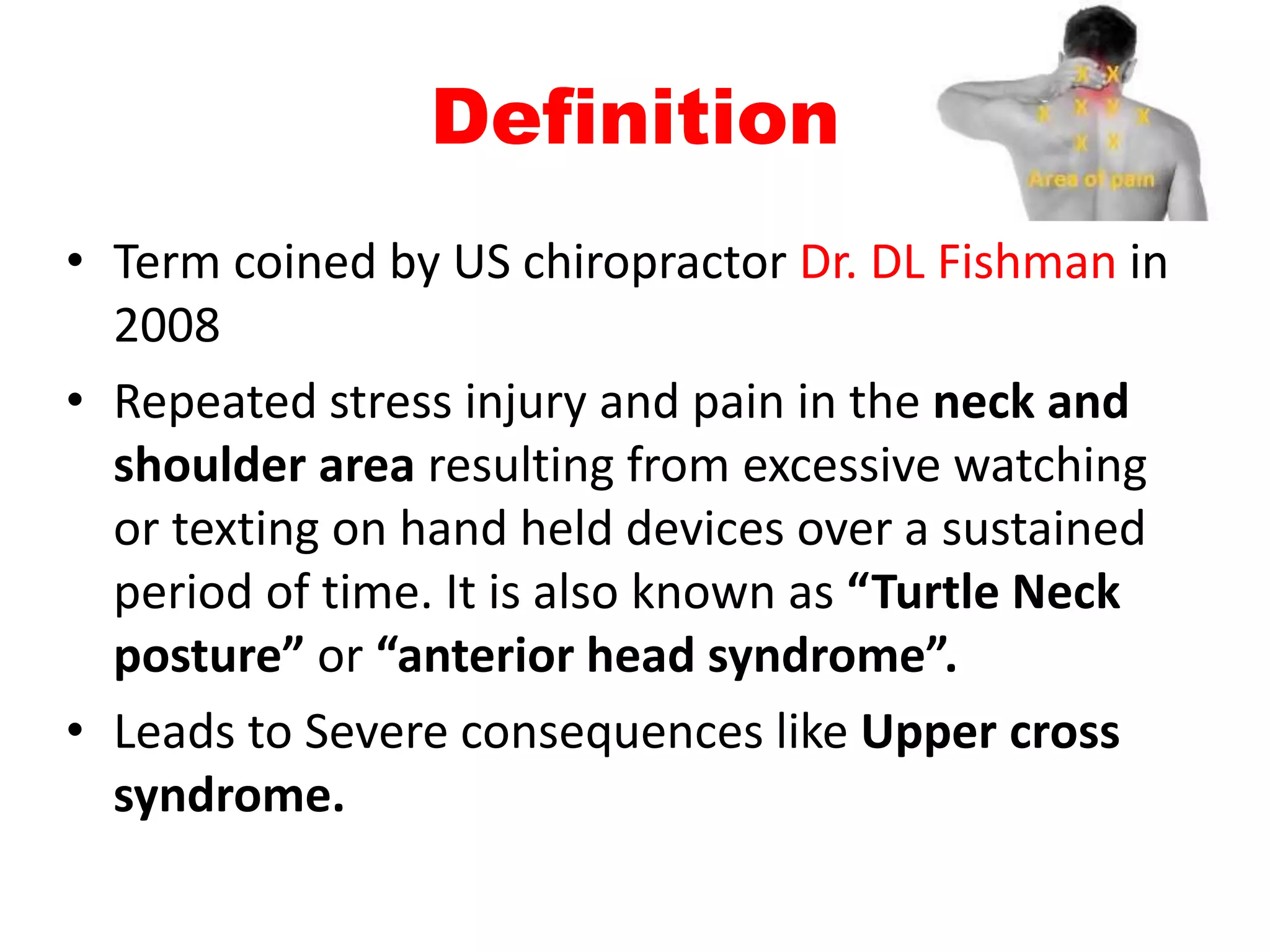 Text neck syndrome by vaneet | PPTX