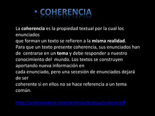 Texto definición, caracter. tipología | PPTX