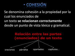Texto definición, caracter. tipología | PPTX