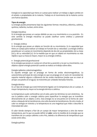 Generalidades de la materia | DOCX