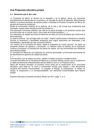 Perfil del educador Compañía de María | PDF