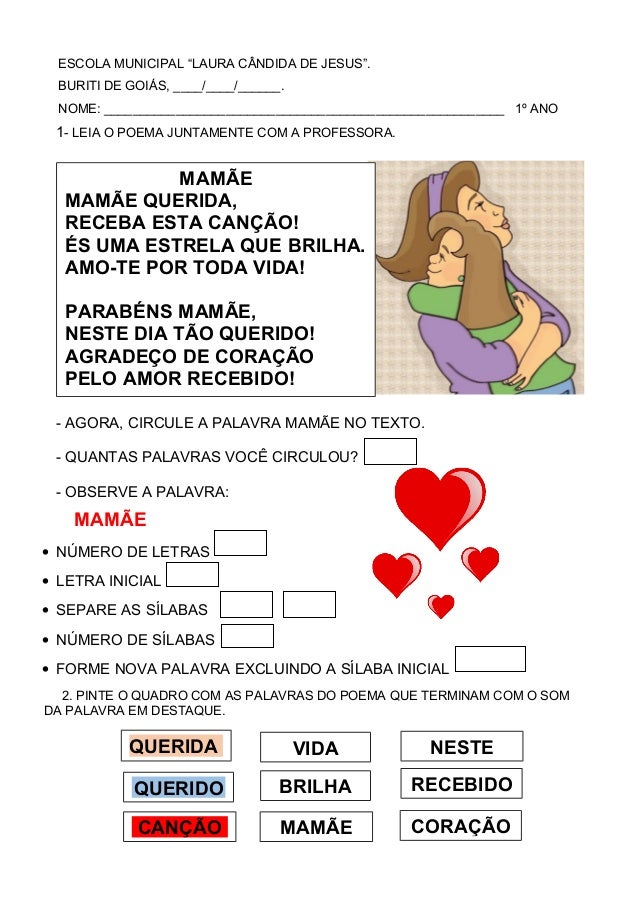 Poema Da Mamãe