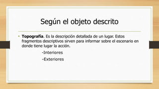 Texto descriptivo | PPTX