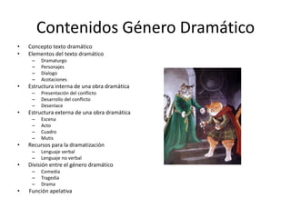 Texto dramático sexto | PPTX