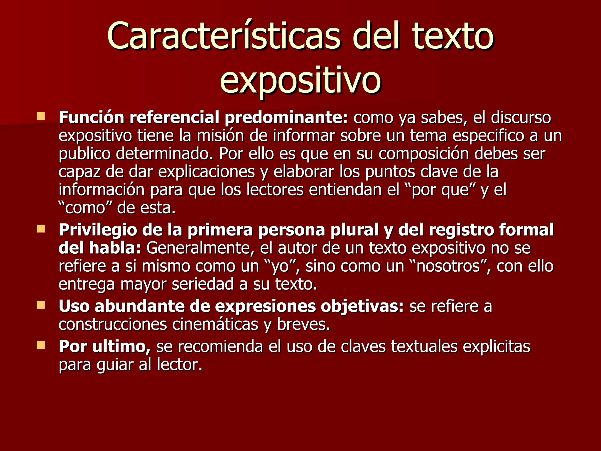 Texto expositivo | PPT
