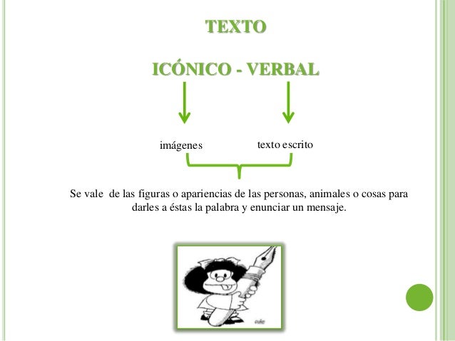 Texto icónico verbal