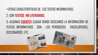 Características y Estructura de los Textos Informativos: Guía Completa ...