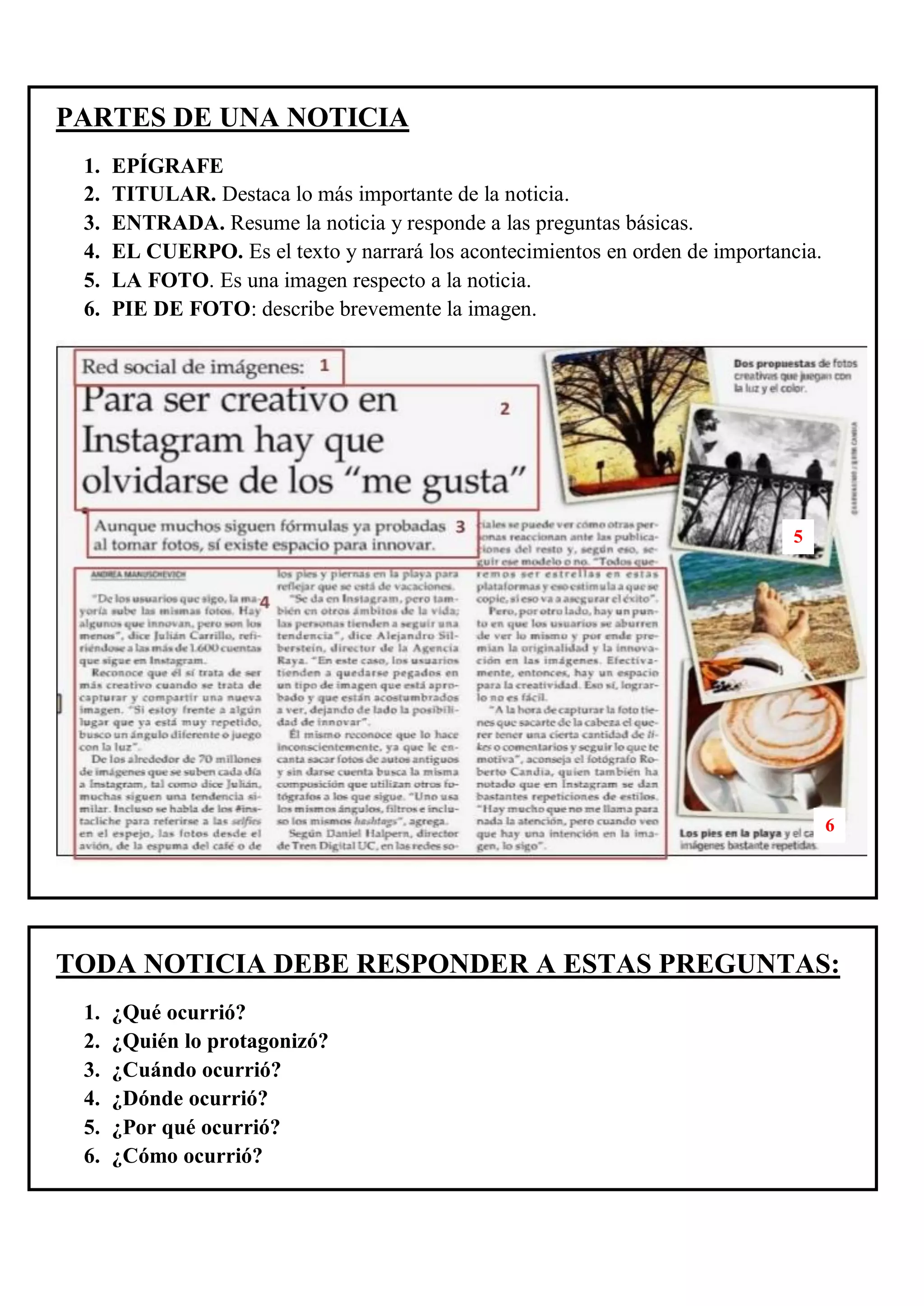 Texto informativo la noticia | PDF