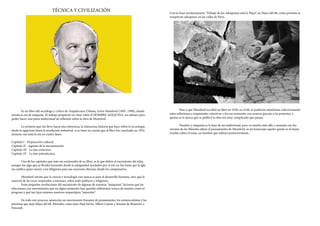 Texto: Técnica y Civilización de Lewis Mumford | PDF