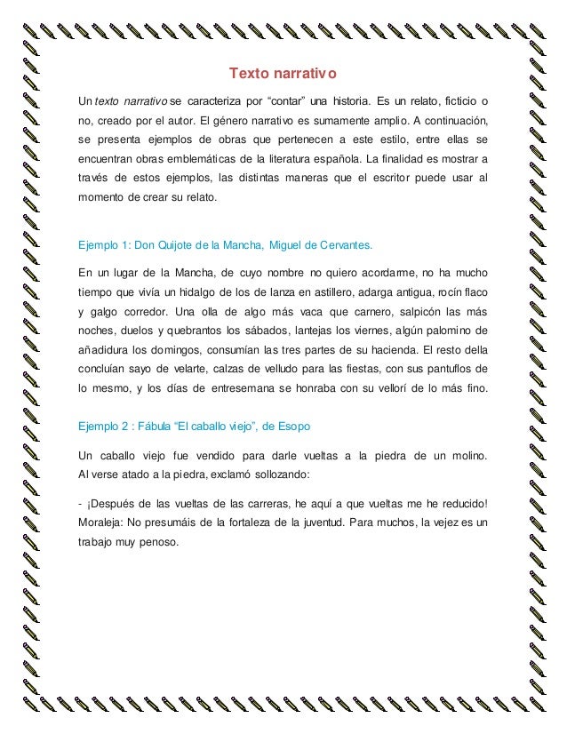 Textos Narrativos En Primera Persona Ejemplos Coleccion De Ejemplo Images