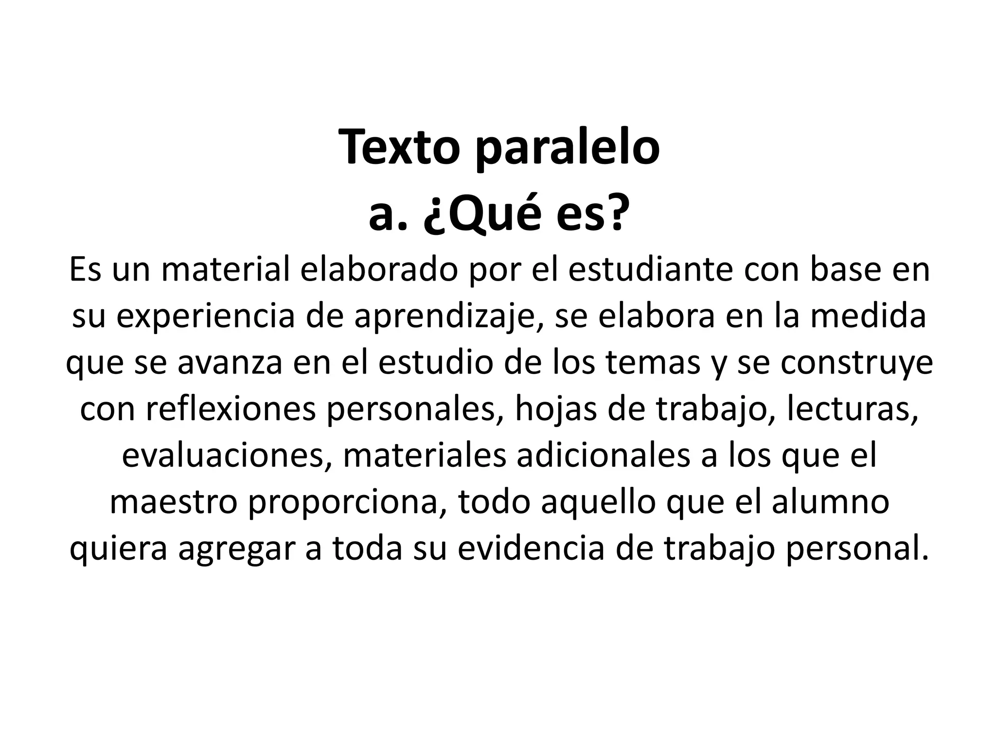 Texto paralelo | PPTX