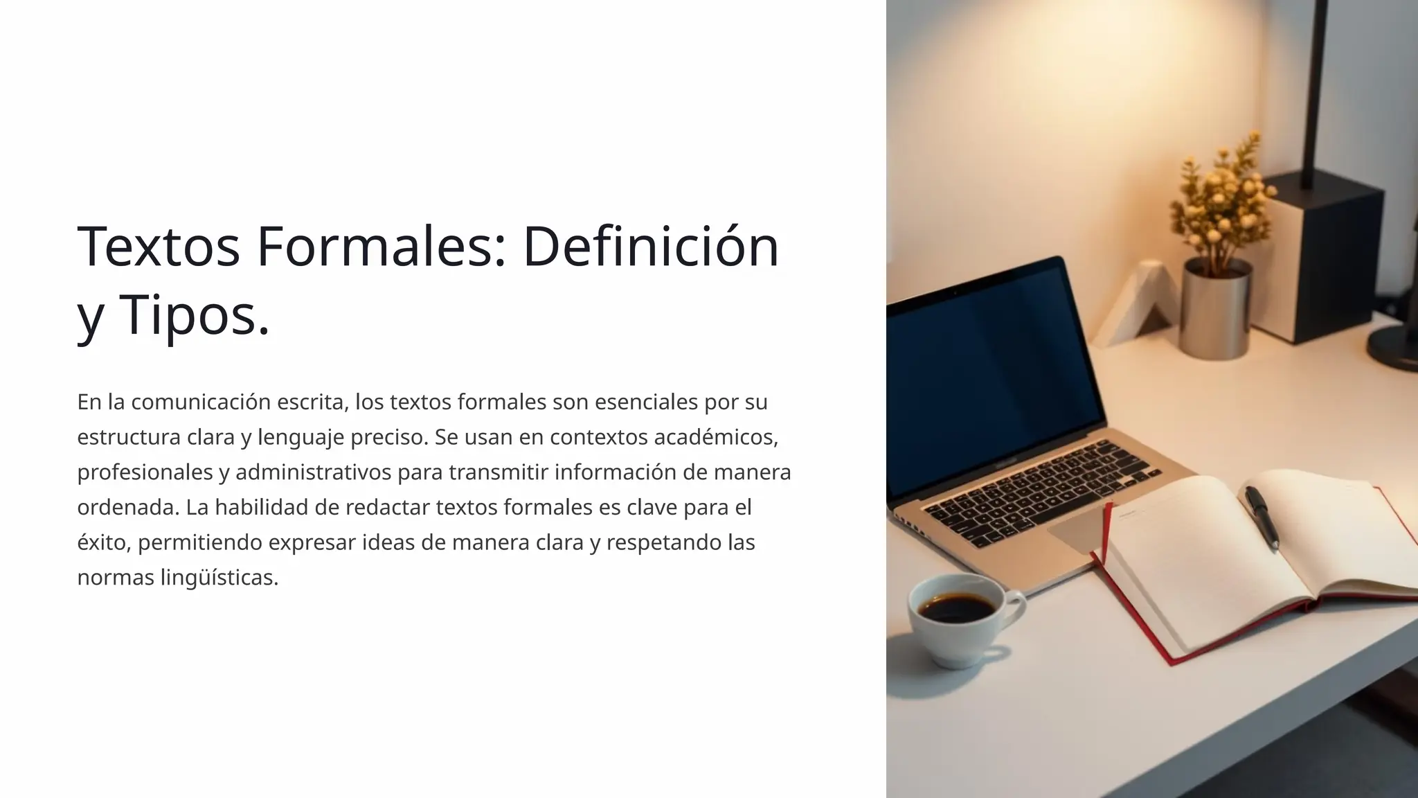 Textos Formales definición y tipos de texto | PPTX