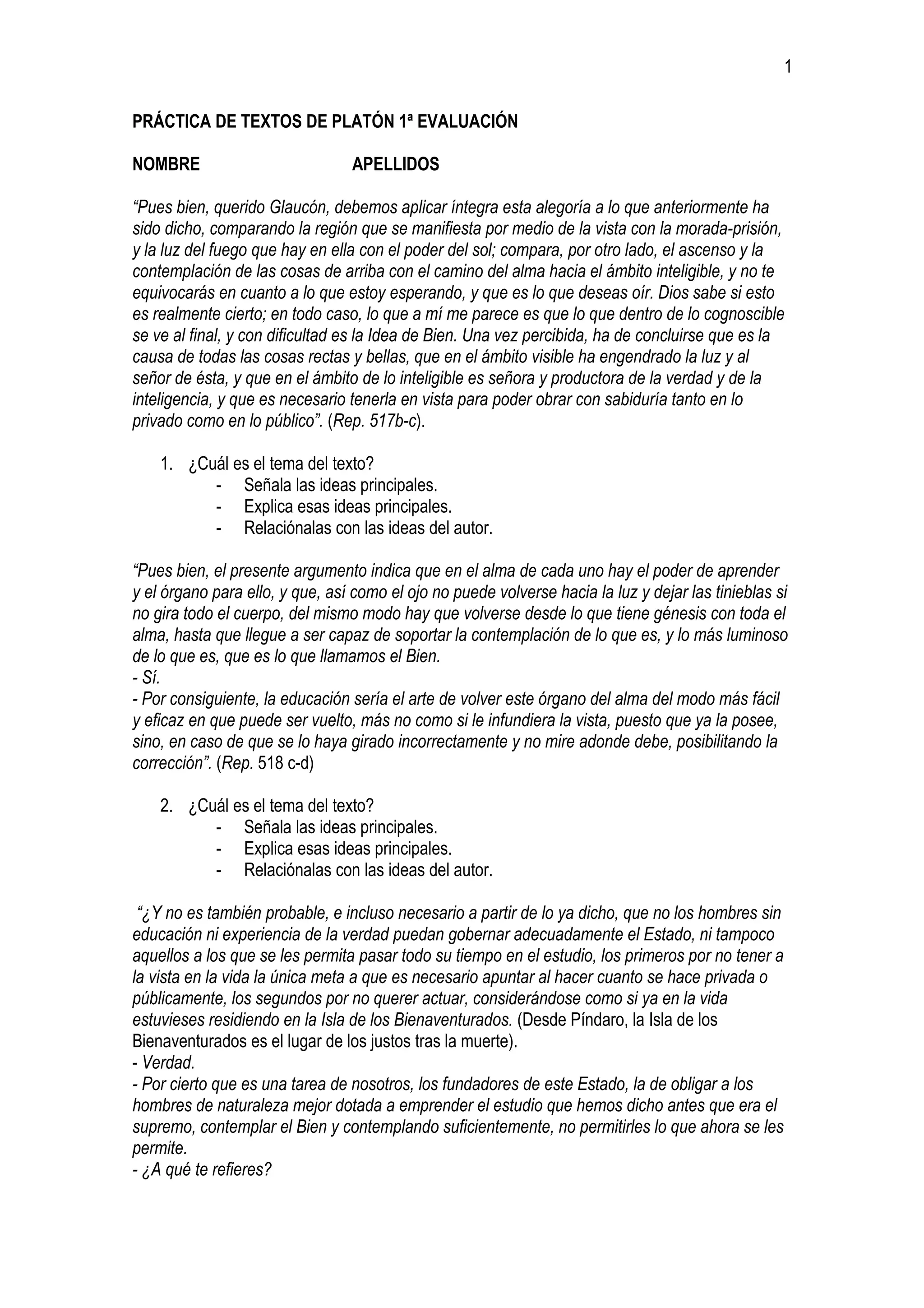 Textos de Platón | DOC