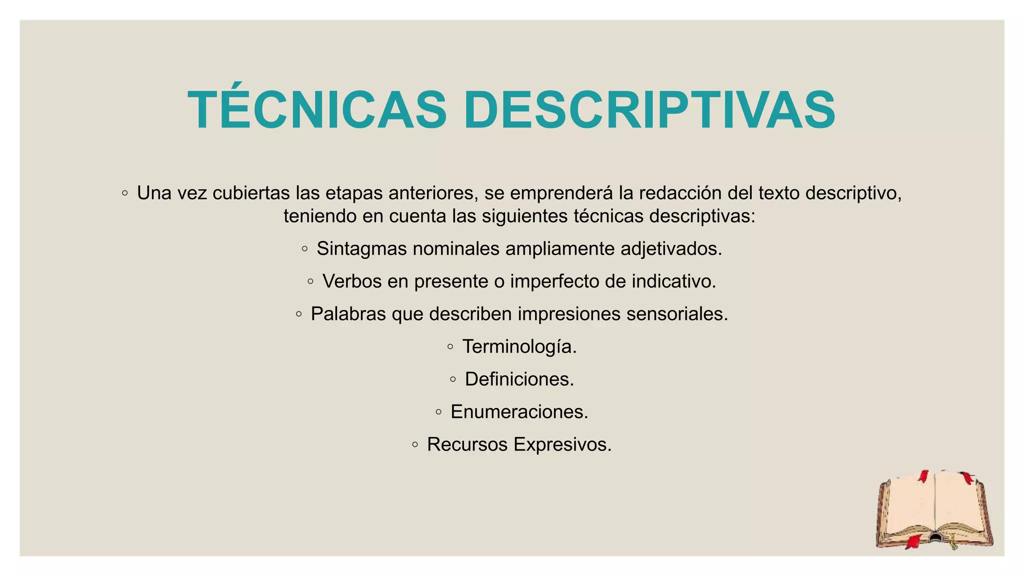 Textos descriptivos, II BCyH "2" | PPTX
