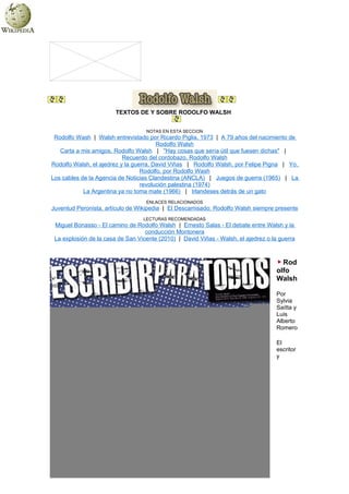 Textos de y sobre rodolfo walsh | DOC