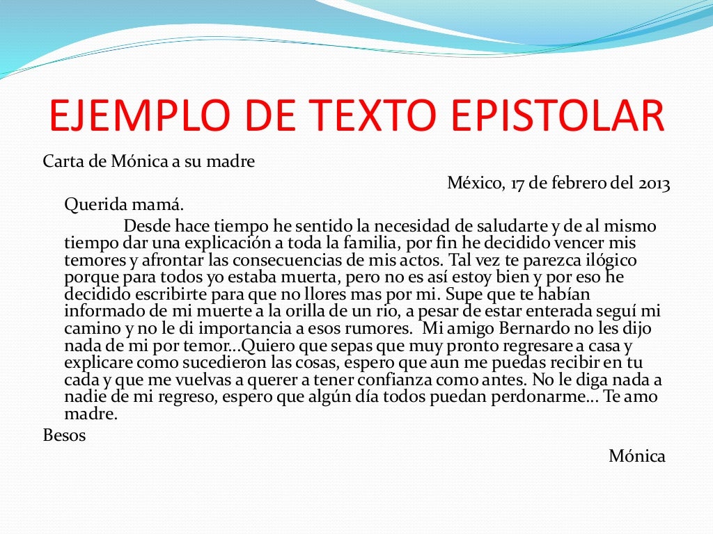 Textos epistolares