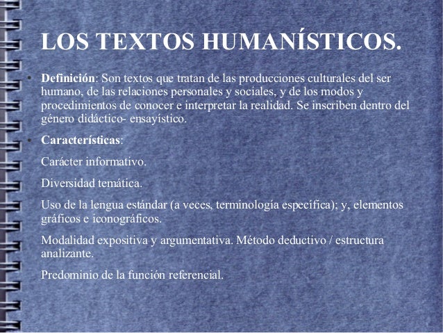 Textos humanísticos. El ensayo.