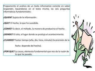 Textos informativo sextos | PPT