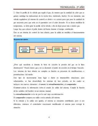 Texto sistemas de lazo abierto y lazo cerrado | DOCX