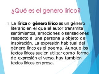 Textos liricos | PPTX
