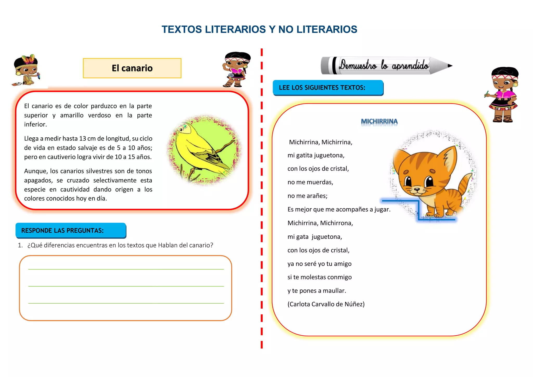 Ficha No 1 Textos Literarios Y No Literarios Images – eroppa Ficha No 1 Textos Literarios Y No Literarios Images – eroppa