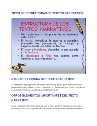 Textos narrativos. | PDF
