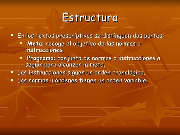 Textos prescriptivos