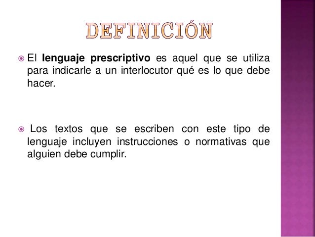 Textos prescriptivos
