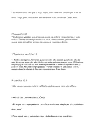 Textos profundos de la biblia.pdf | Lo más espiritual | PDF