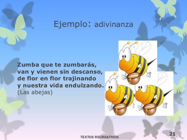 Que Son Los Textos Recreativos Ejemplos