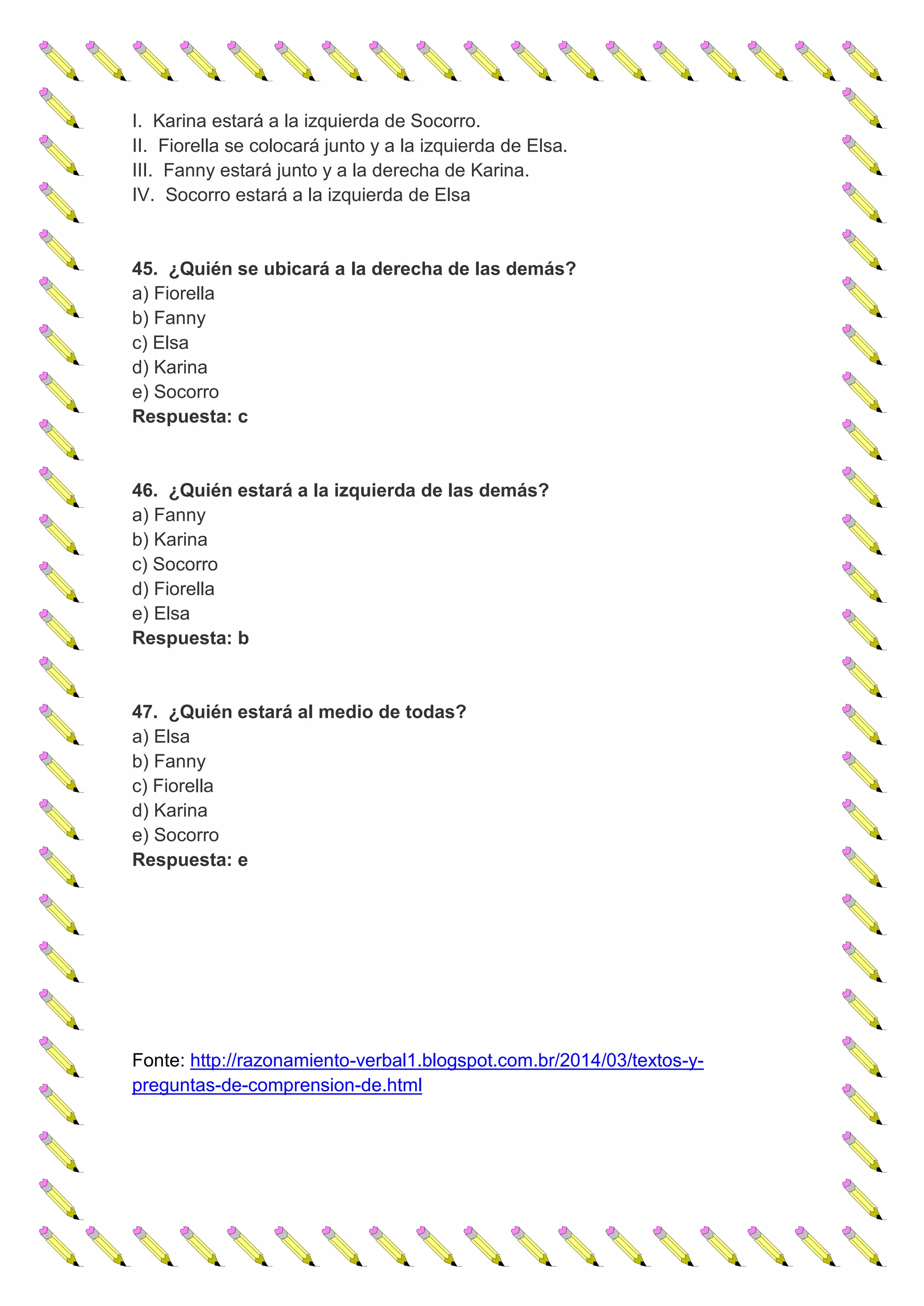Textos y preguntas de comprensión de lectura | PDF