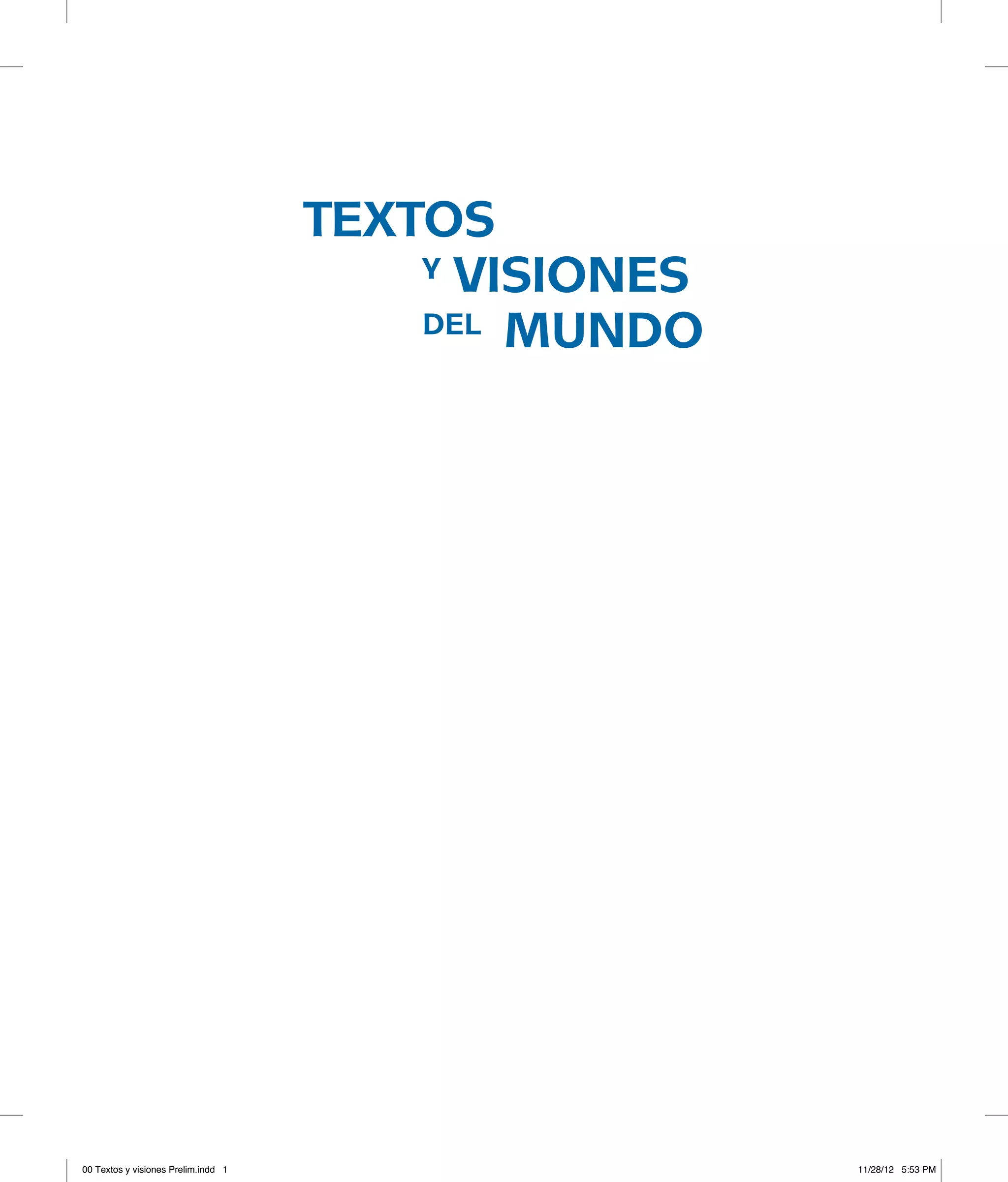 Textos y visiones del mundo | PDF