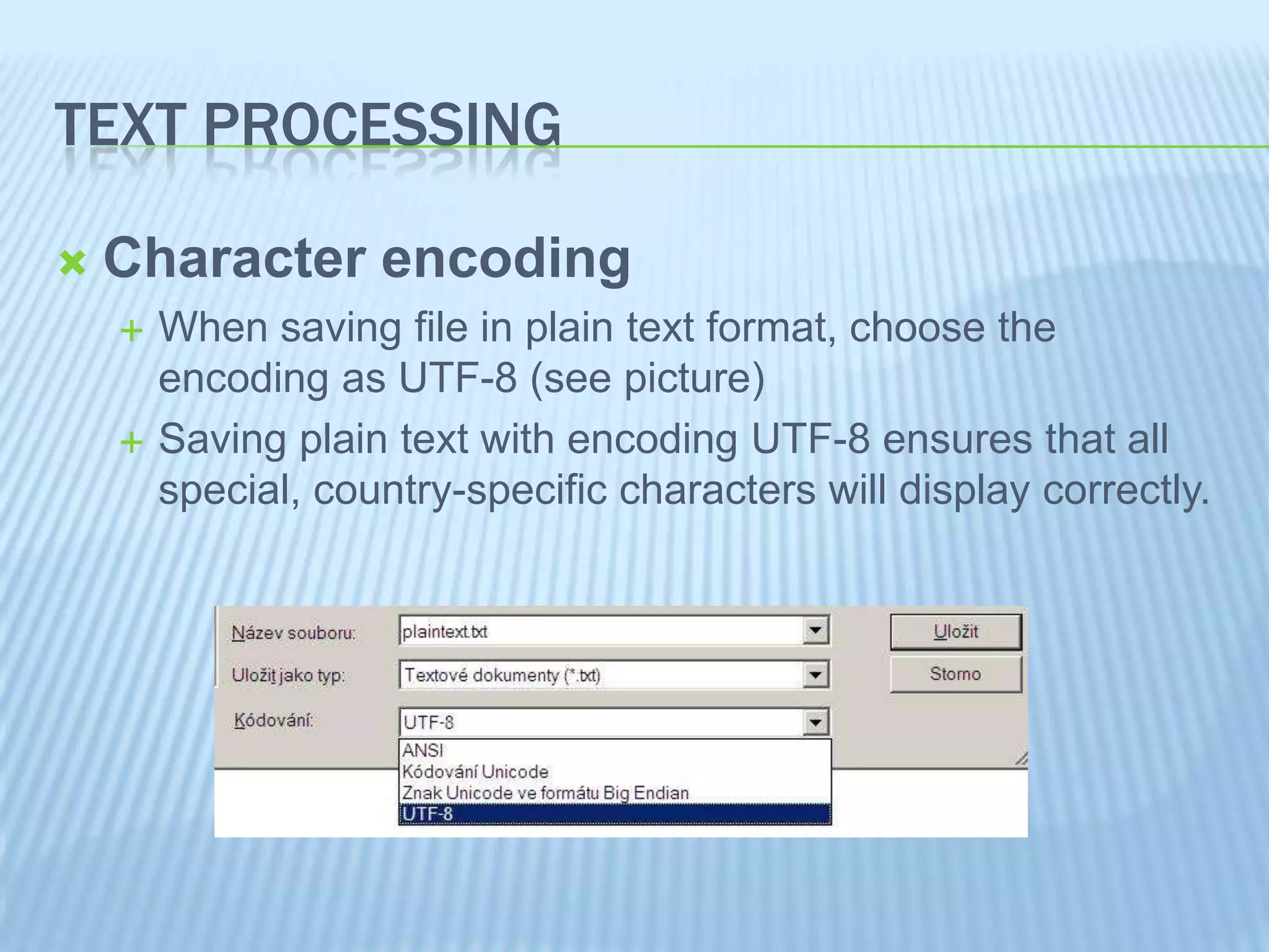 Text Processing | PPTX